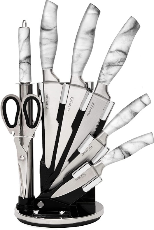 Kitchen Knife Set with Rotating Block 7-Piece Set | Multiple Styles ...