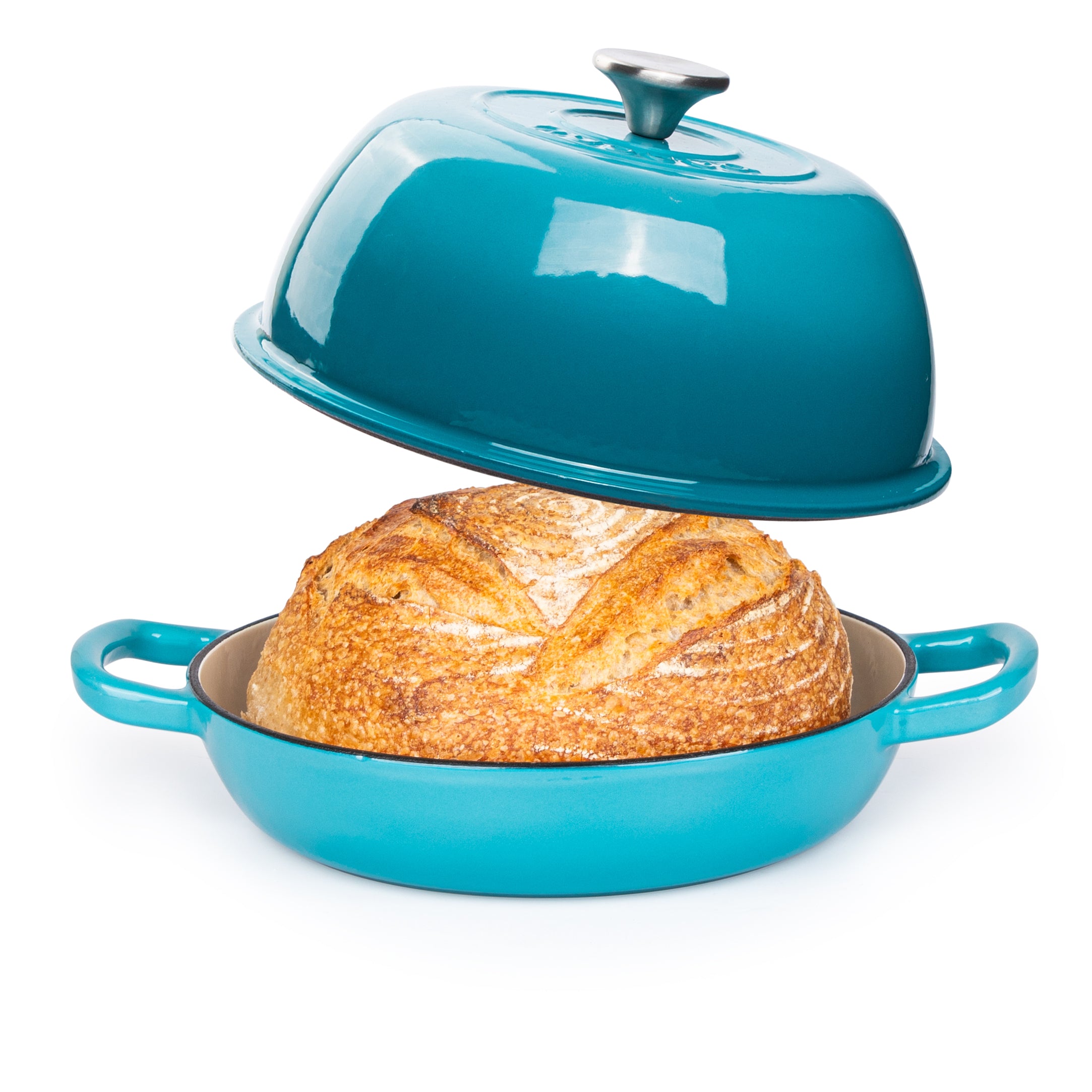 Enamelled Cast Iron Dutch Oven Bread Pot, 5.6L - 26cm (Multiple Colour ...