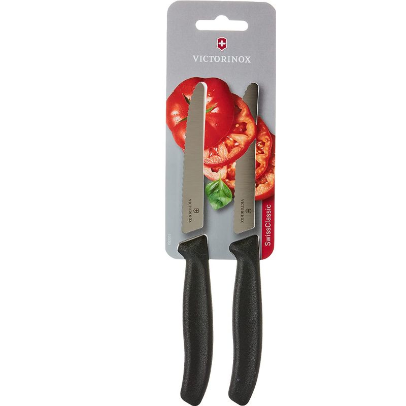Victorinox Swiss Classic Utility Knife Set - 2 Pcs Round Serrated Blad ...